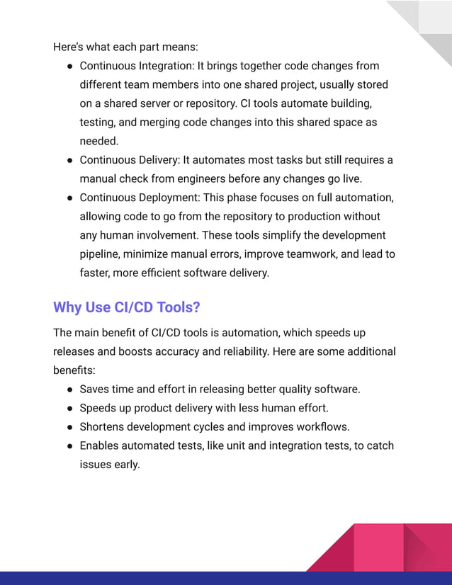CI/CD Tools That Will Revolutionize Your DevOps Process | PDF