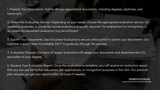 The Leading Credential Evaluation Company in the USA | PPT