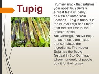 The best delicacies of nueva ecija | PPTX