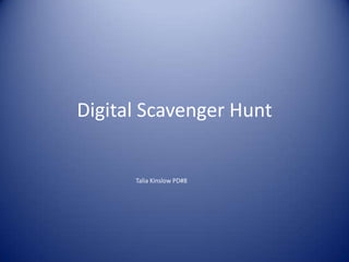 The best digital scavenger hunt | PPTX