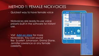 The best female voice changer software | PDF | Digital Audio | Computer ...