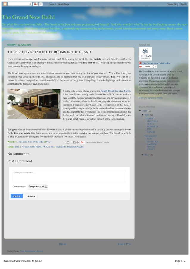 The best five star hotel rooms in the grand | PDF | Hotels and Motels ...