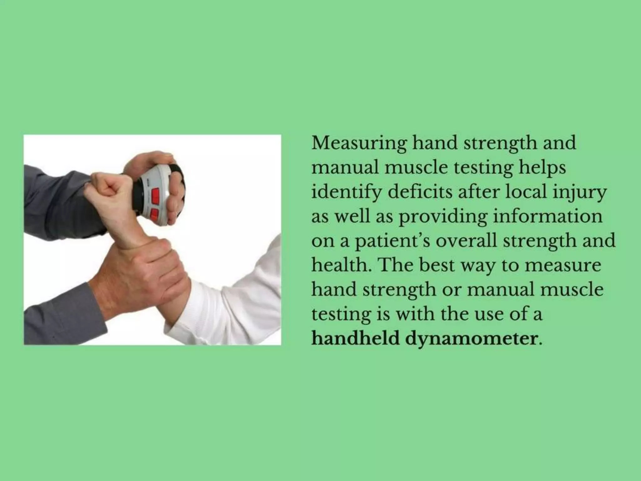 The Best Hand Held Dynamometer for Manual Muscle Testing | PPTX
