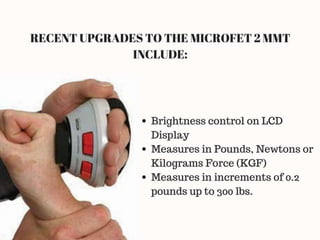 The Best Hand Held Dynamometer for Manual Muscle Testing | PPTX