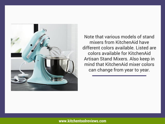 The Best Kitchen-aid Mixer Colors | PPT