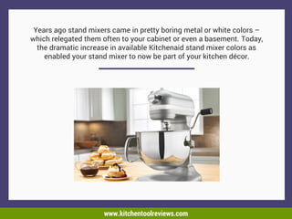 The Best Kitchen-aid Mixer Colors | PDF