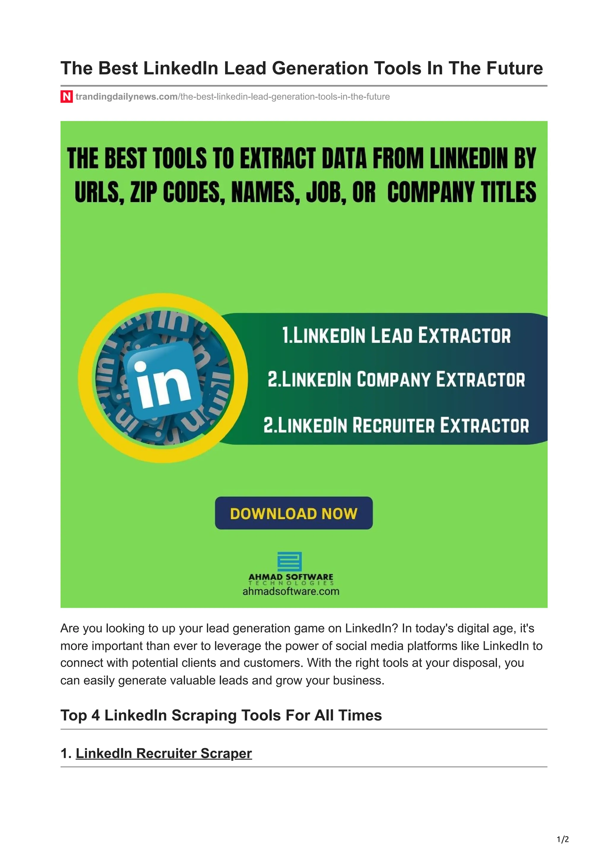 The Best LinkedIn Lead Generation Tools In The Future.pdf