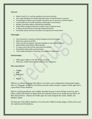 The Best Local Database for React Native Application Development .pdf