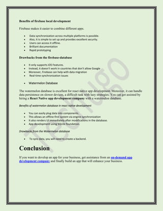 The Best Local Database for React Native Application Development .pdf