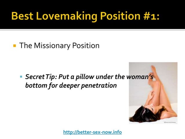 The Best Lovemaking Positions to Try | PPTX