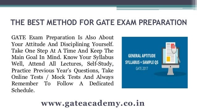 The best method for gate exam preparation