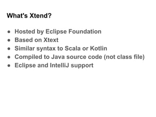 The best of AltJava is Xtend | PPT