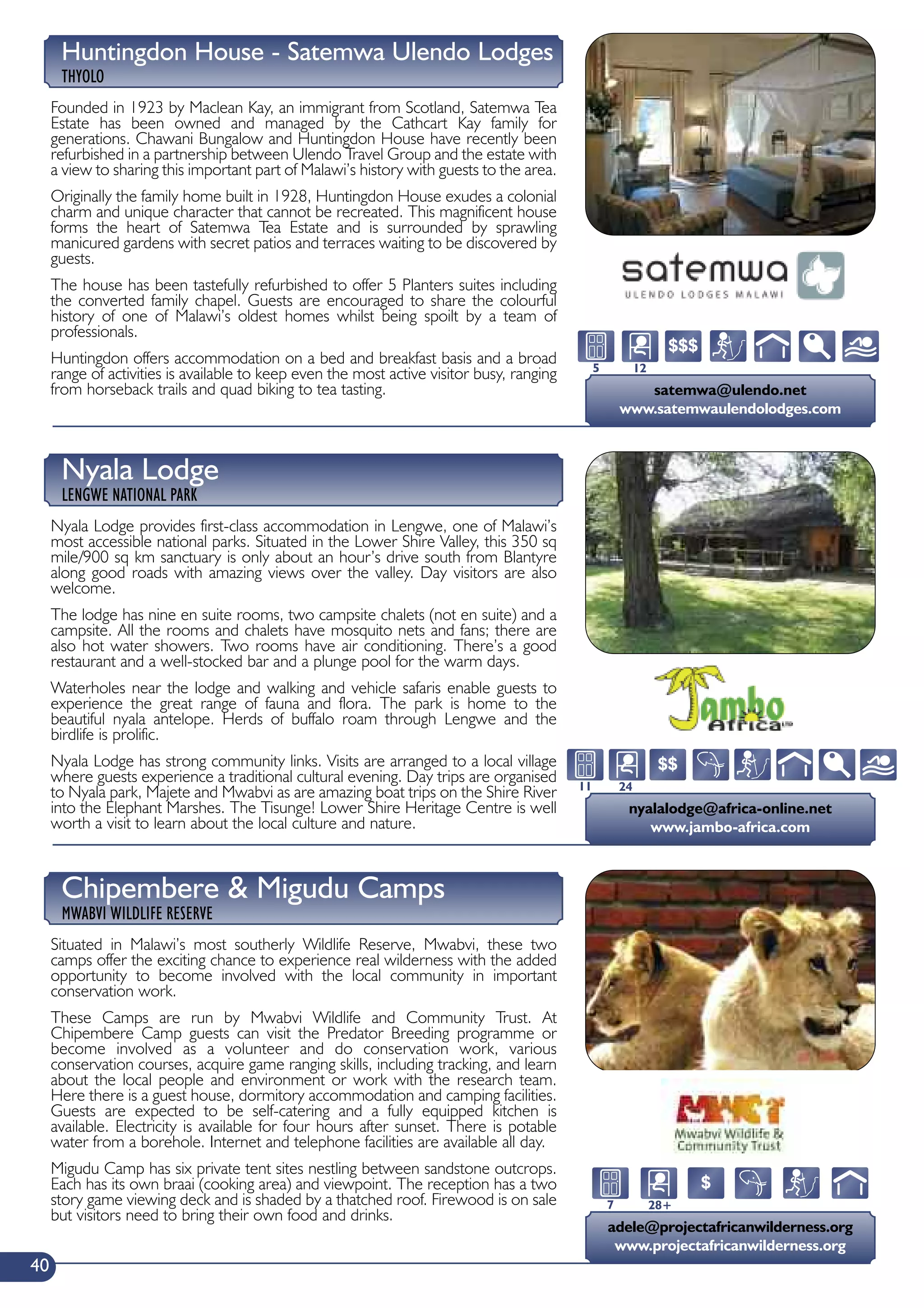 The Best of Malawi - eBrochure 2011 | PDF