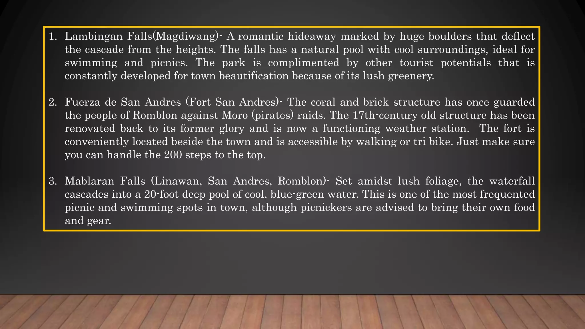 The best of romblon | PPTX