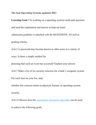 The best Operating Systems updated 2023 doc 11.docx