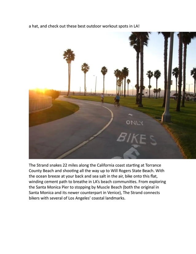 The best outdoor workout spots in los angeles | PDF