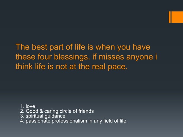 The best part of life | PPTX