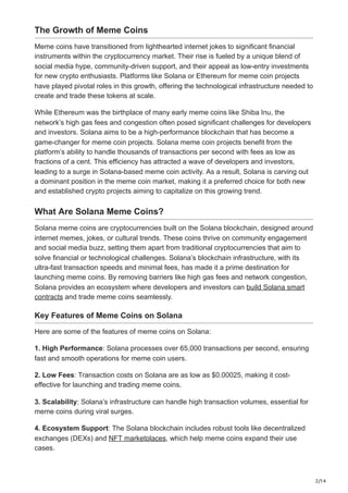 The Best Pick for Meme Coins.pdf overview | PDF
