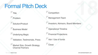 The Best Pitch Deck Format To Attract Investors | PDF