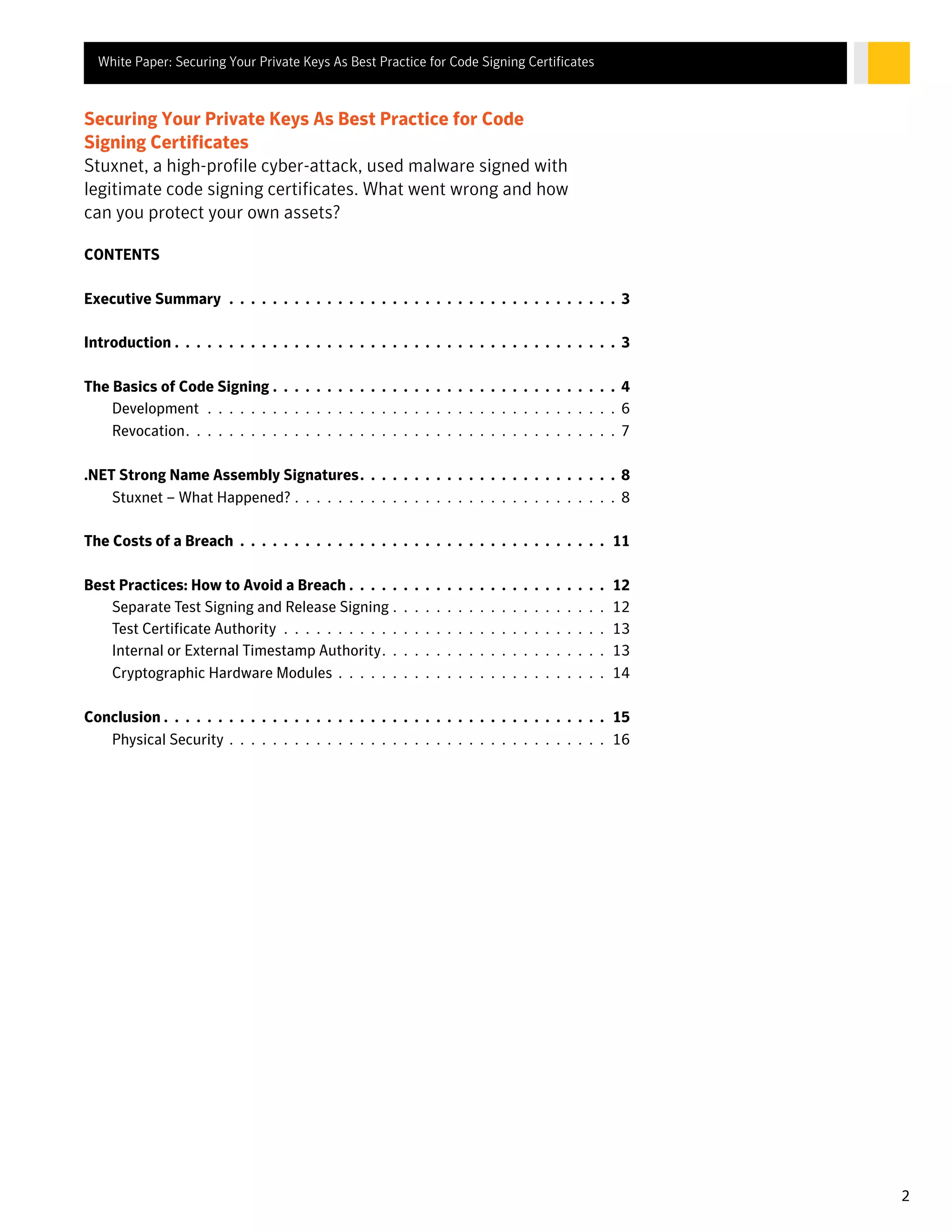 The Best Practices of Symantec Code Signing - RapidSSLonline | PDF