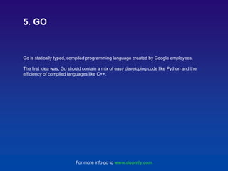 The best programming languages for blockchain | PPT