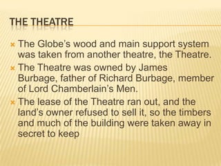 The best project of the globe theater | PPT