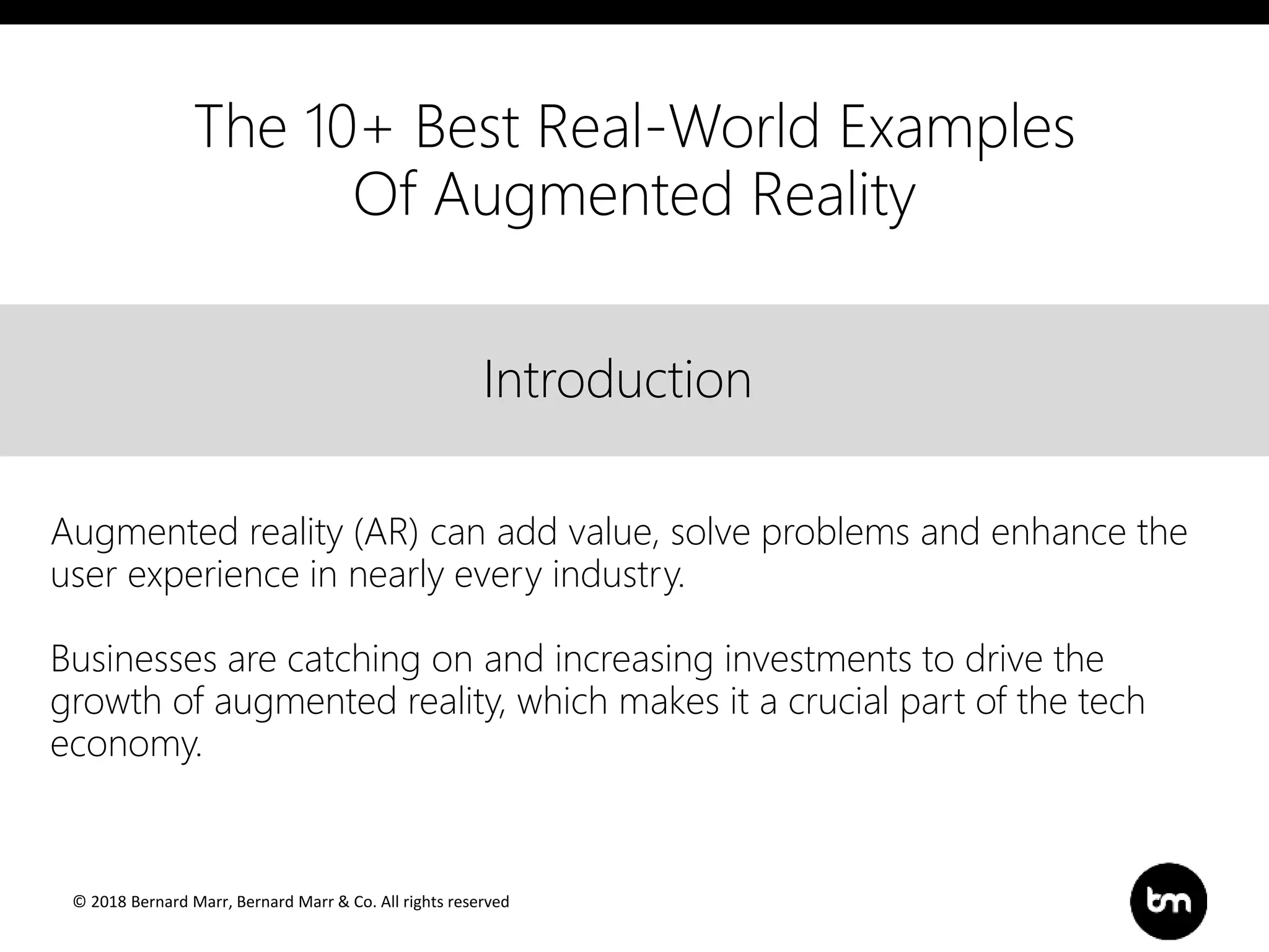 The 10+ Best Real-World Examples Of Augmented Reality | PPTX ...