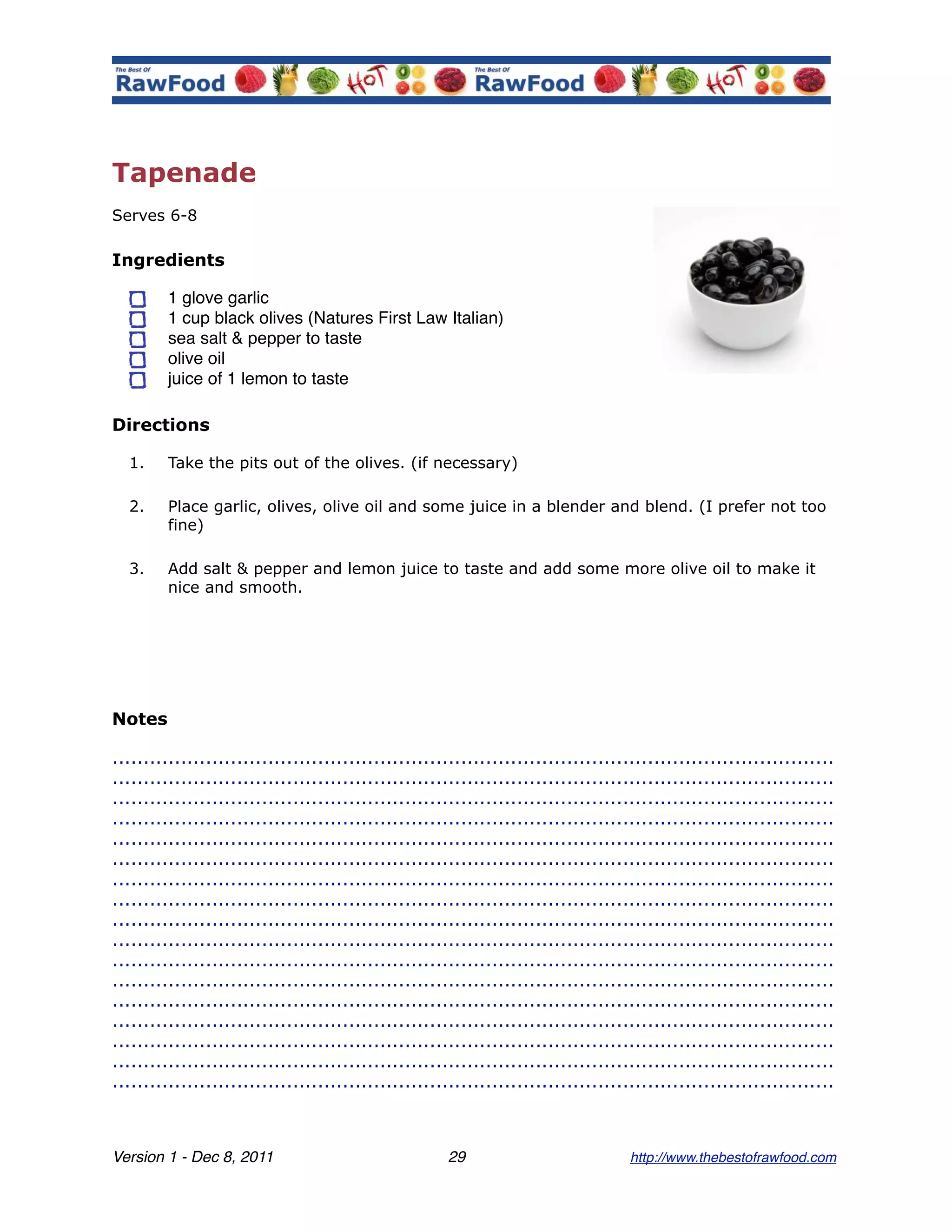 The Best Raw Food Recipes | PDF