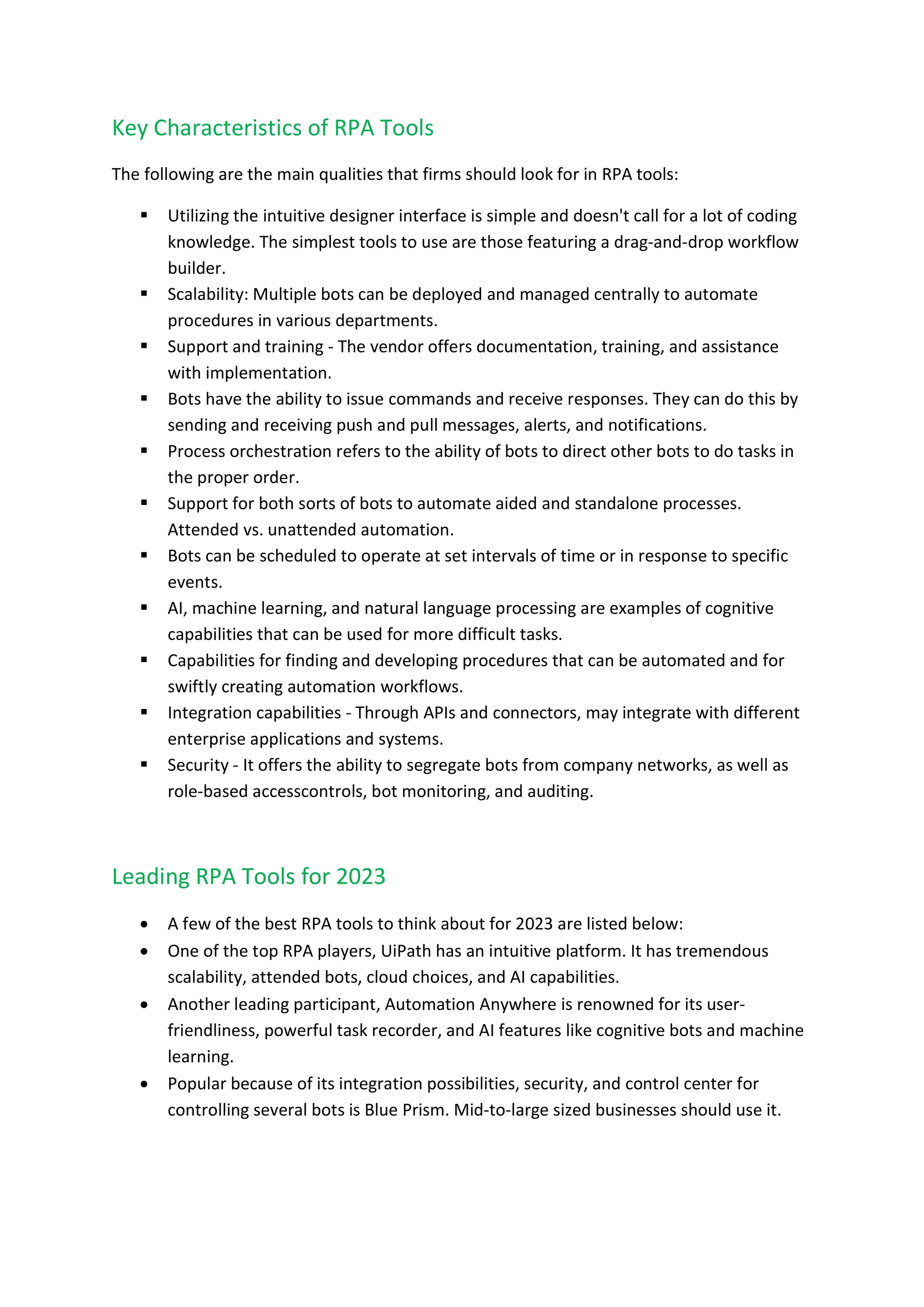 The Best RPA Tools for 2023 Choosing the Best Robotic Process ...