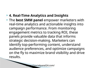 The Best SMM Panels for Rapid Social Media Growth | PPT