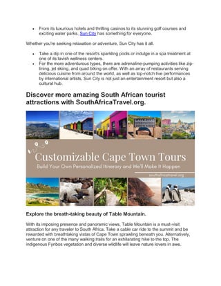 Unveiling South Africa: Iconic Tourist Destinations.pdf