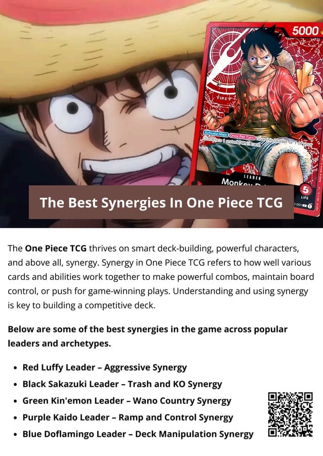 The Best Synergies In One Piece TCG | PDF
