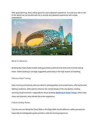 The Best Time to Visit Sky Views Dubai for Stunning Views | DOCX