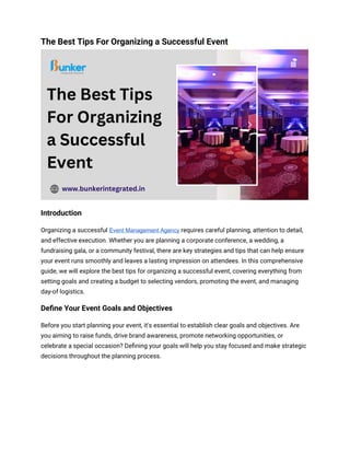 The Best Tips For Organizing a Successful Event.docx