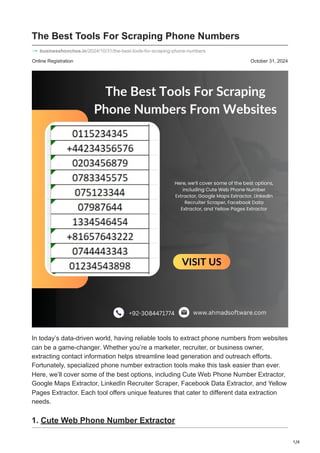 The Best Tools For Scraping Phone Numbers.pdf