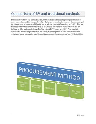 The best value for procurement | PDF