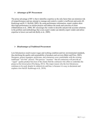 The best value for procurement | PDF