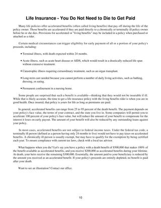 The Best Way to Buy Sell or Replace Life Insurance | PDF | Life ...