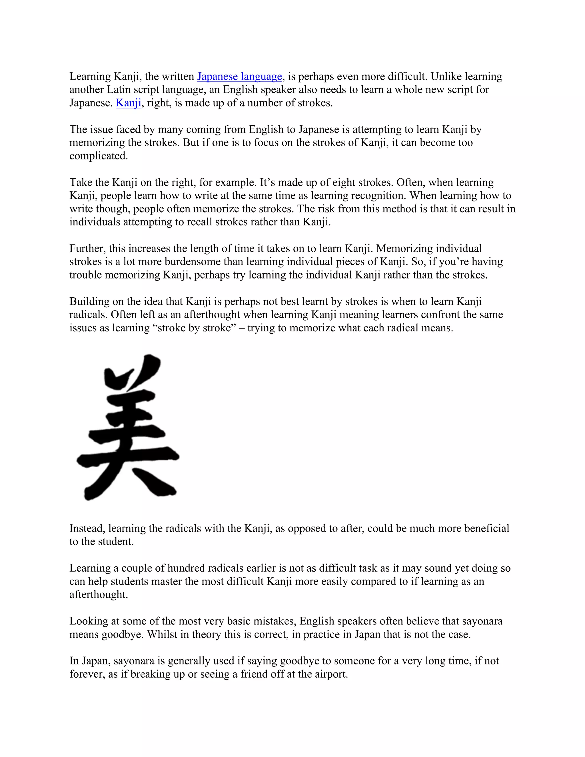 The Best Way To Learn Japanese | PDF