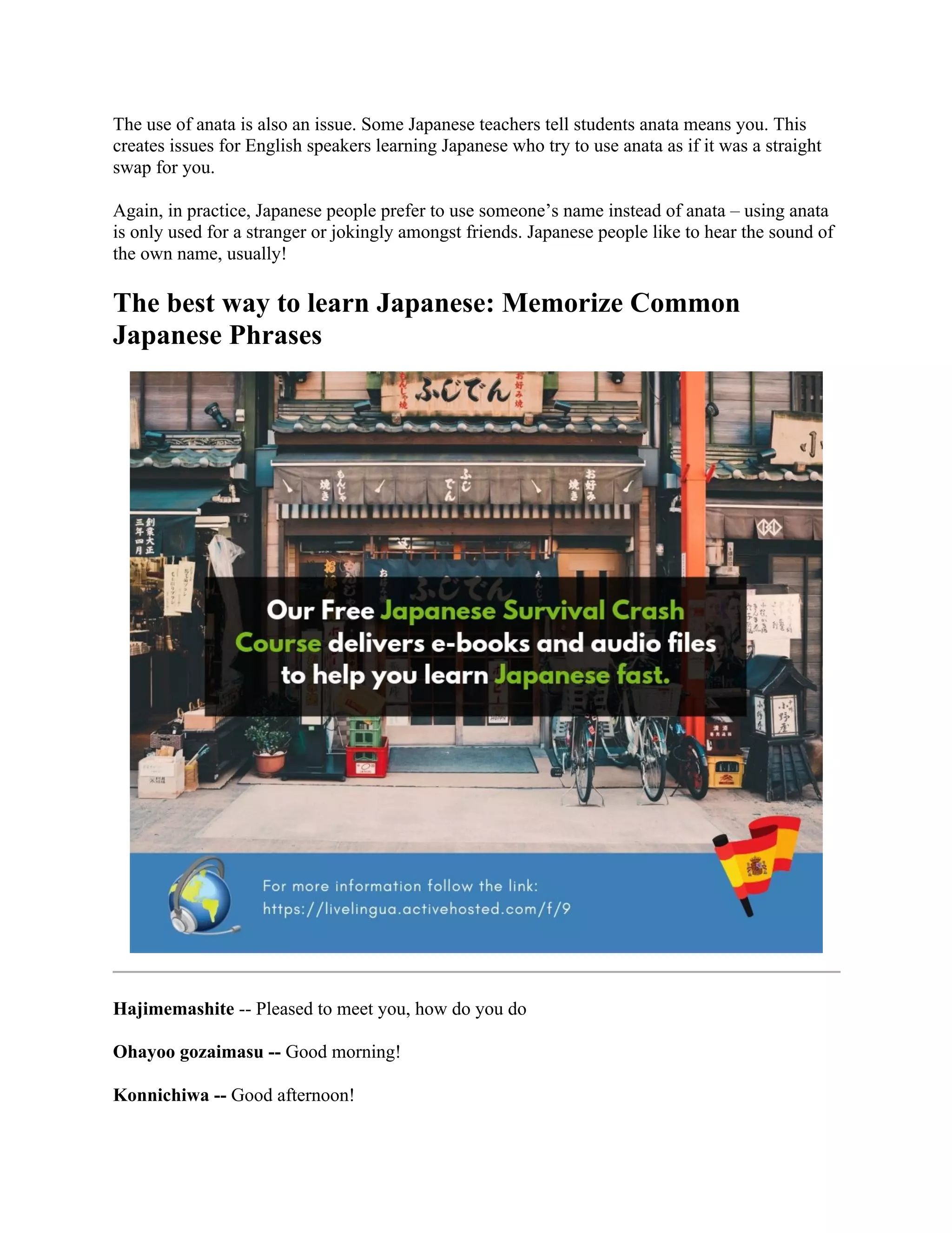 The Best Way To Learn Japanese | PDF