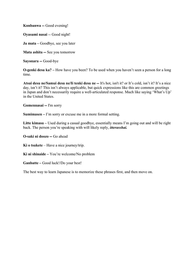 The Best Way To Learn Japanese | PDF