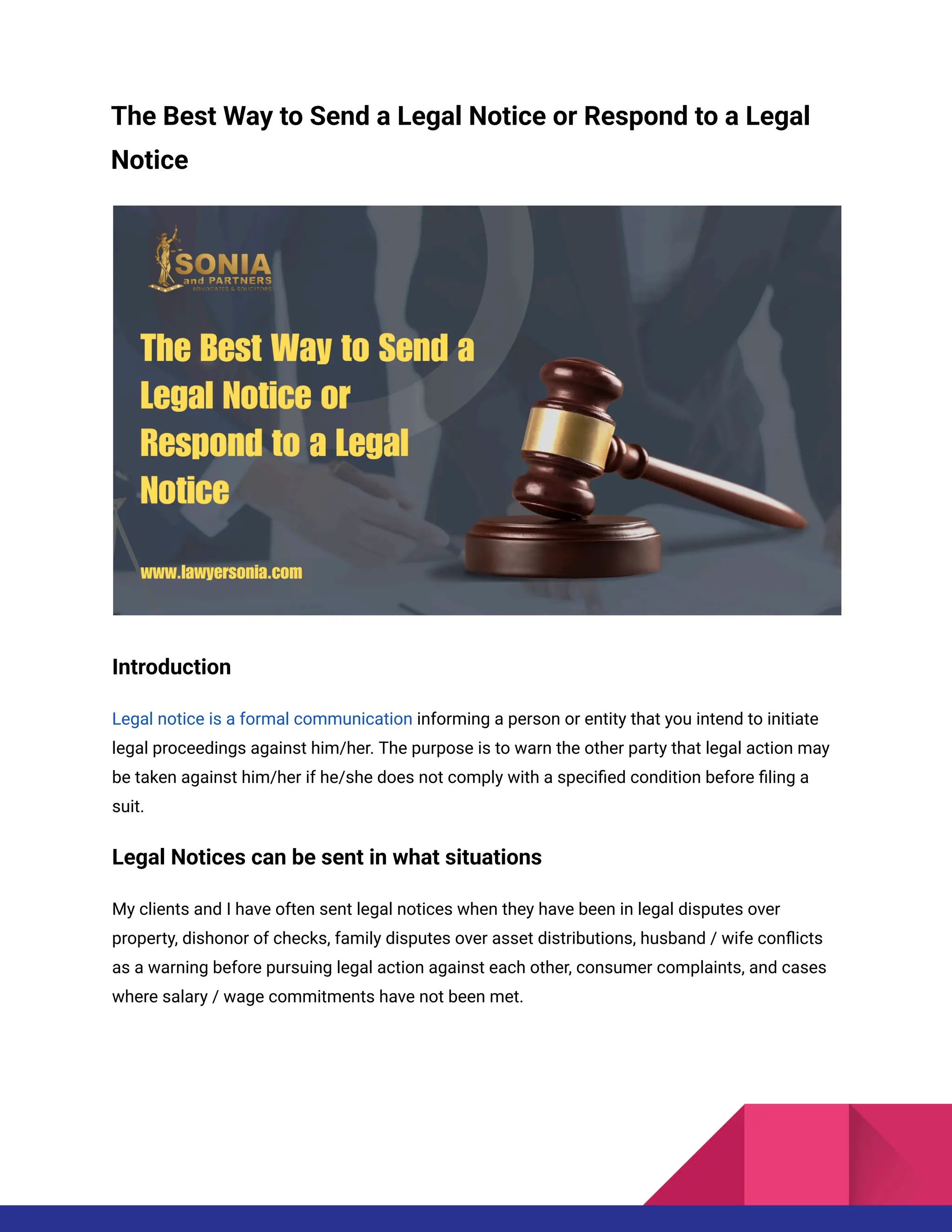 The Best Way to Send a Legal Notice or Respond to a Legal Notice.pdf