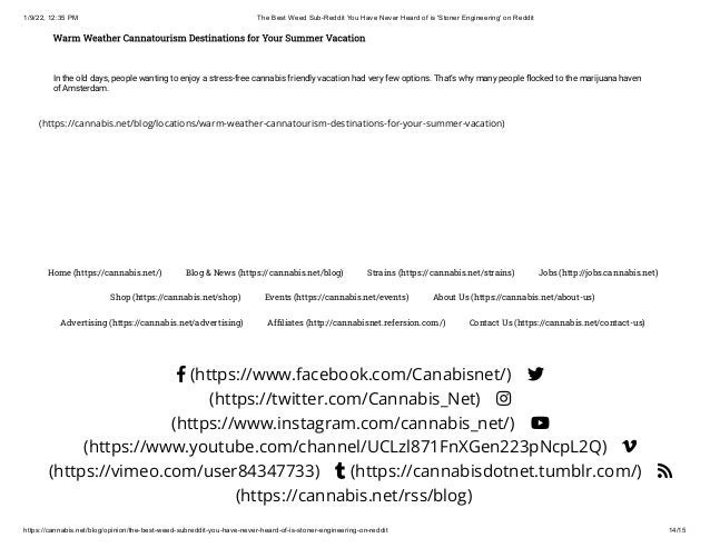 What is the Best Weed Sub-Reddit You Don't Know about Yet? | PPT