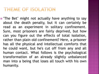 THE BET BY ANTON CHEKOV | PPTX