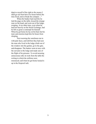 The bet anton chekhov complete text | PDF