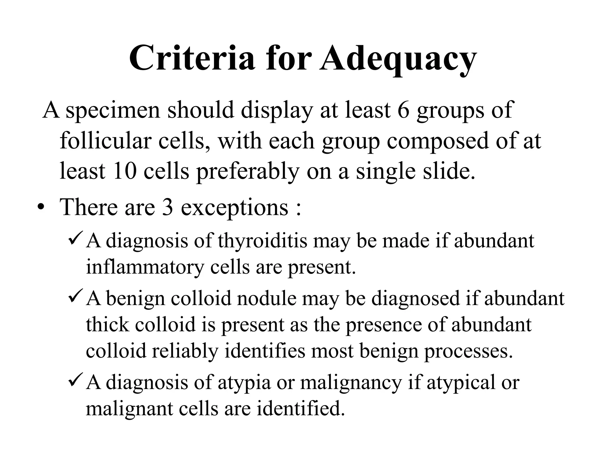 The bethesda system for reporting thyroid cytopathology | PPTX