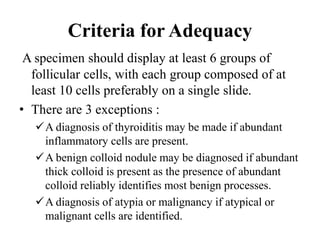 The bethesda system for reporting thyroid cytopathology | PPTX