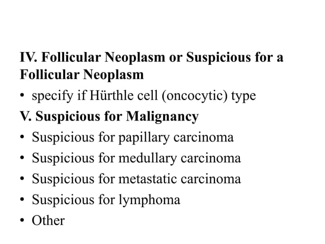 The bethesda system for reporting thyroid cytopathology | PPTX