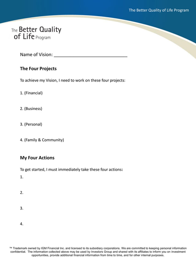 The Better Quality Of Life Program | PDF