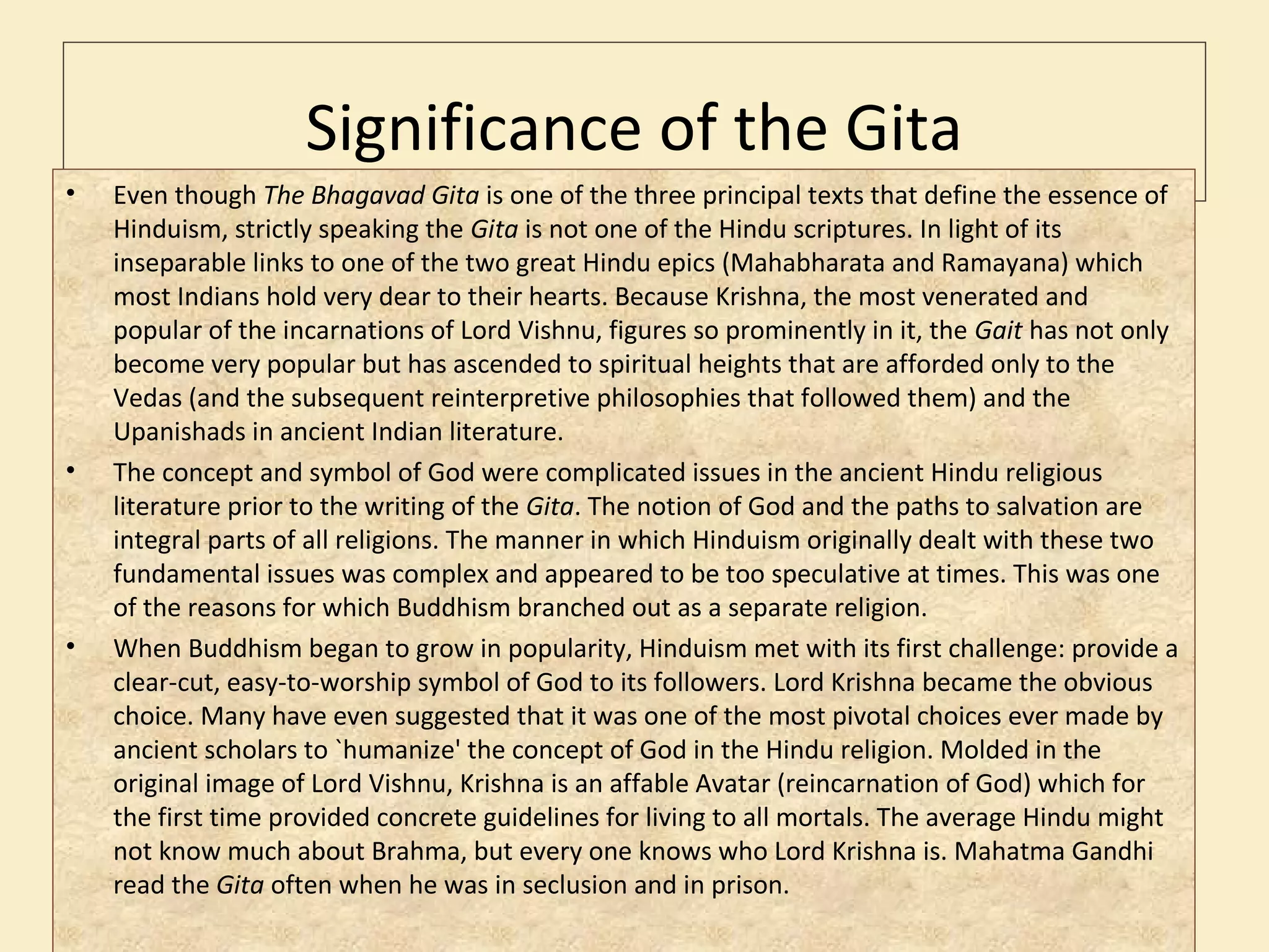 The Bhagavad Gita | PPT